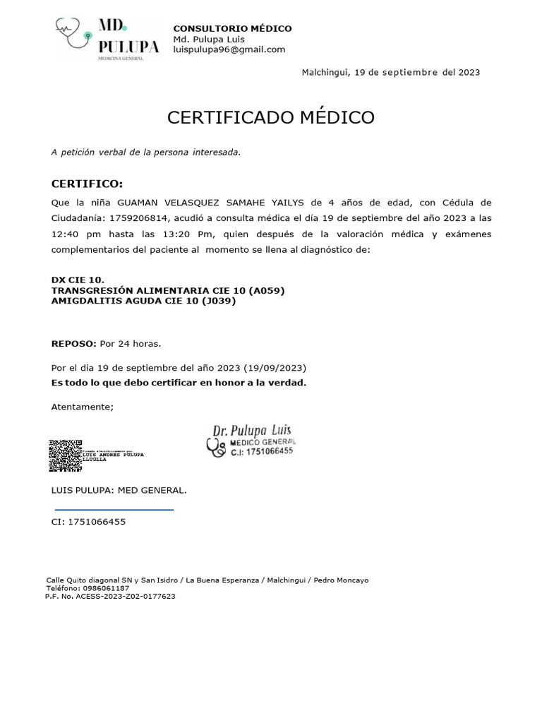 Certifcado Guaman Samahe | PDF