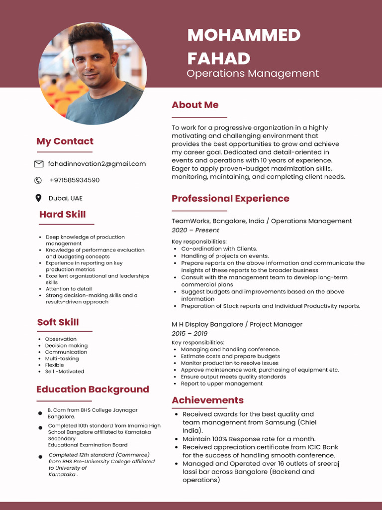Mohammed Fahad Resume | PDF