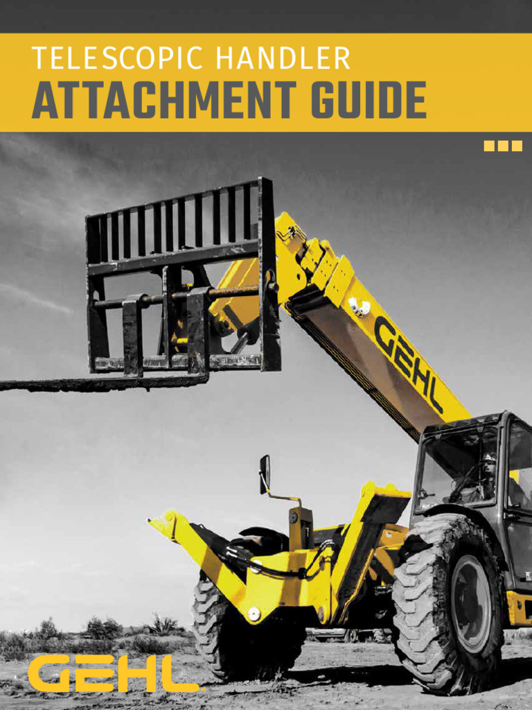 GEHL Telescopic Handler Attachment Guide | PDF | Manufactured Goods ...