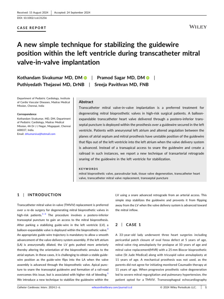 2024-Technique for Stabilizing the Guidewire Within the LV During ...