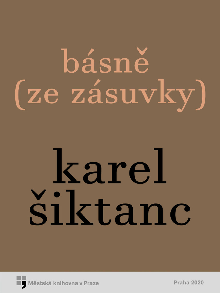 Karel Šiktanc - Basne - Ze - Zasuvky | PDF