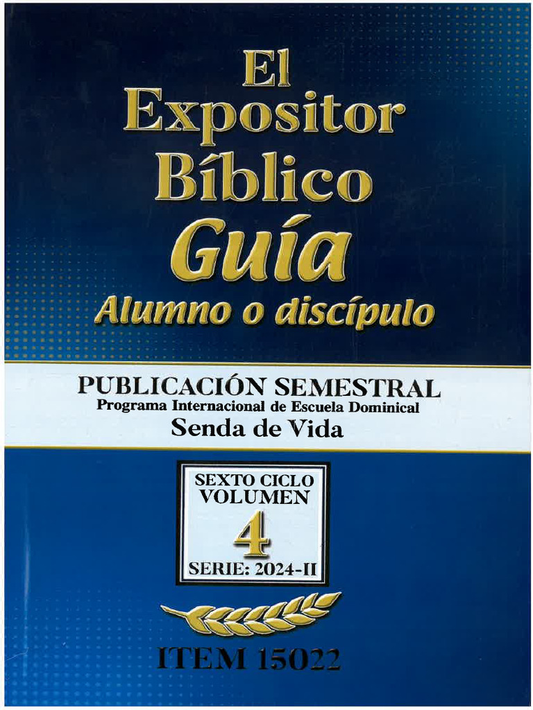 El Expositor Bíblico Guía (Alumno o Discípulo) | PDF
