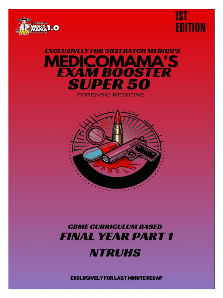 Ntruhs 2k21 Forensic Medicine Super-50 | PDF | Autopsy