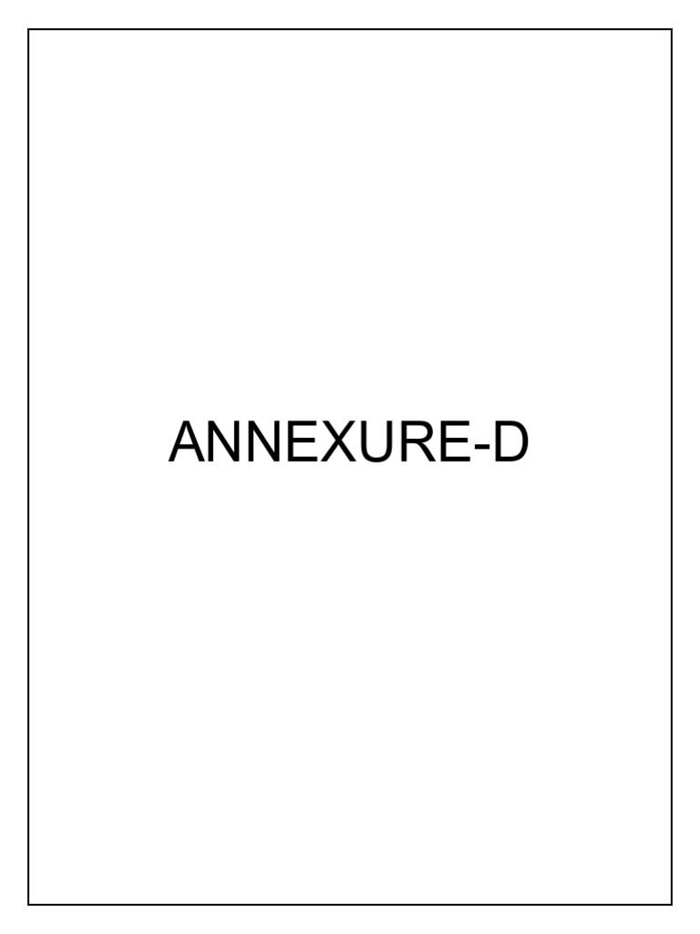 Annexure-D | PDF | Concrete | Drainage