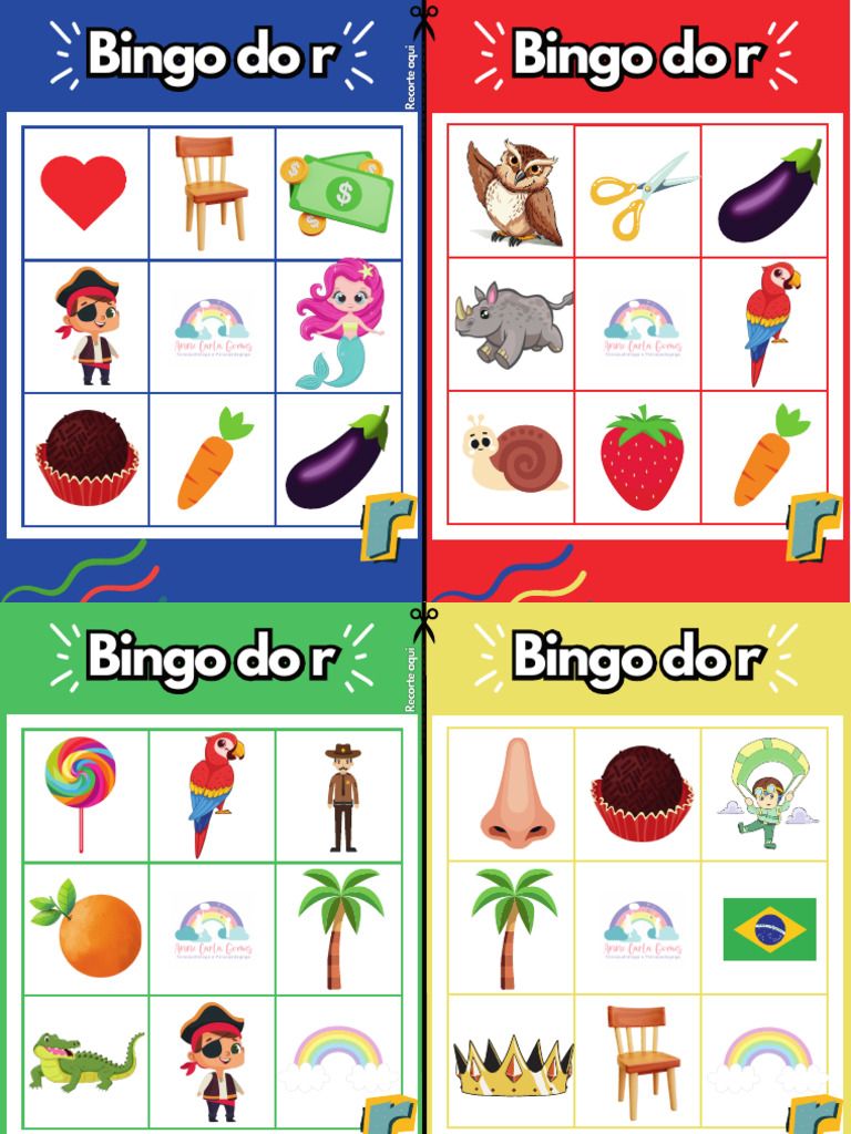 Bingo Do Fonema r | PDF