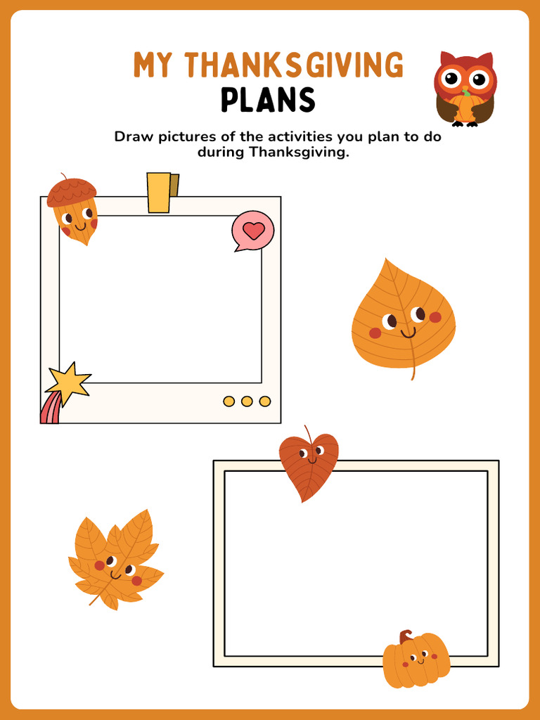My Thanksgiving: Plans | PDF
