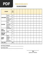Dance Score Sheet | PDF