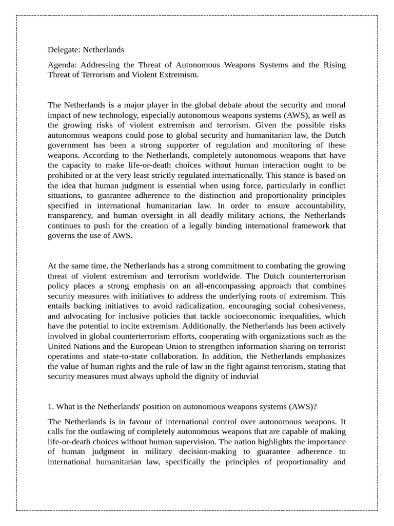 Delegate | PDF | International Humanitarian Law | International Relations