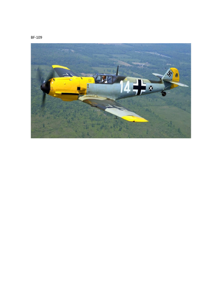 Overview of the BF-109 Aircraft | PDF