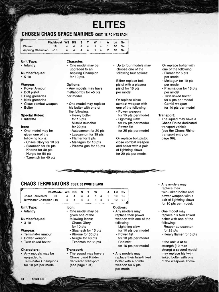 CSM - 001.ps - Codex - Chaos Space Marines | PDF