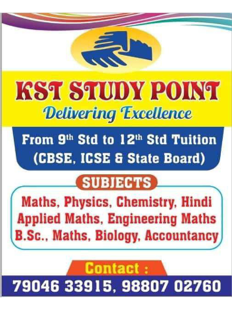 Class 10 Maths Formula Sheet_KST STUDY POINT | PDF