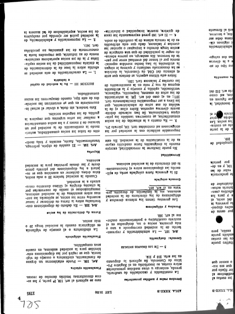 Ley 19550 - Tema SRL y SA Estatutos | PDF