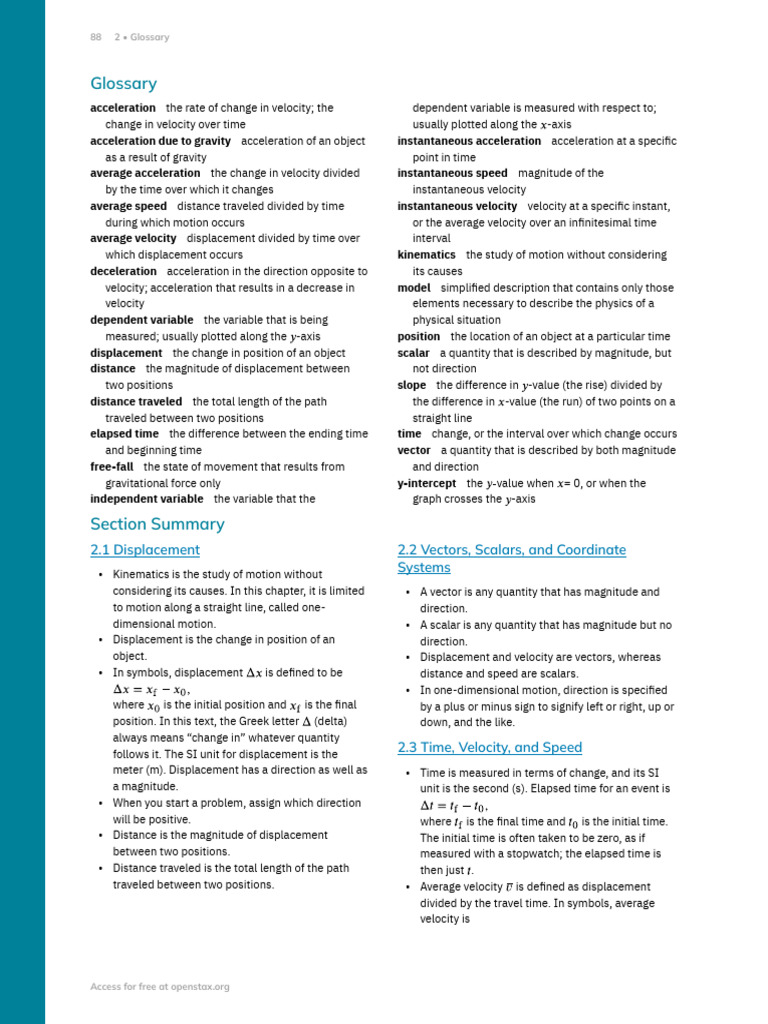 PAGE 106-107 Openstax - College Physics 2e | PDF | Velocity | Acceleration