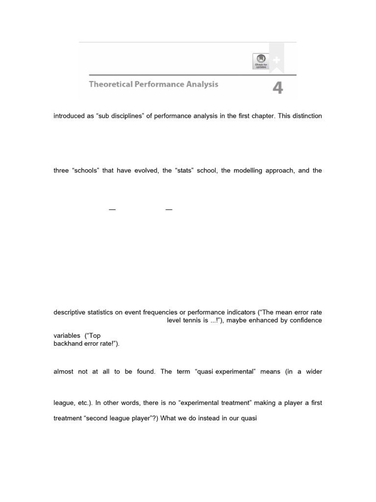 4 performance analysis | PDF | Conceptual Model | Statistics