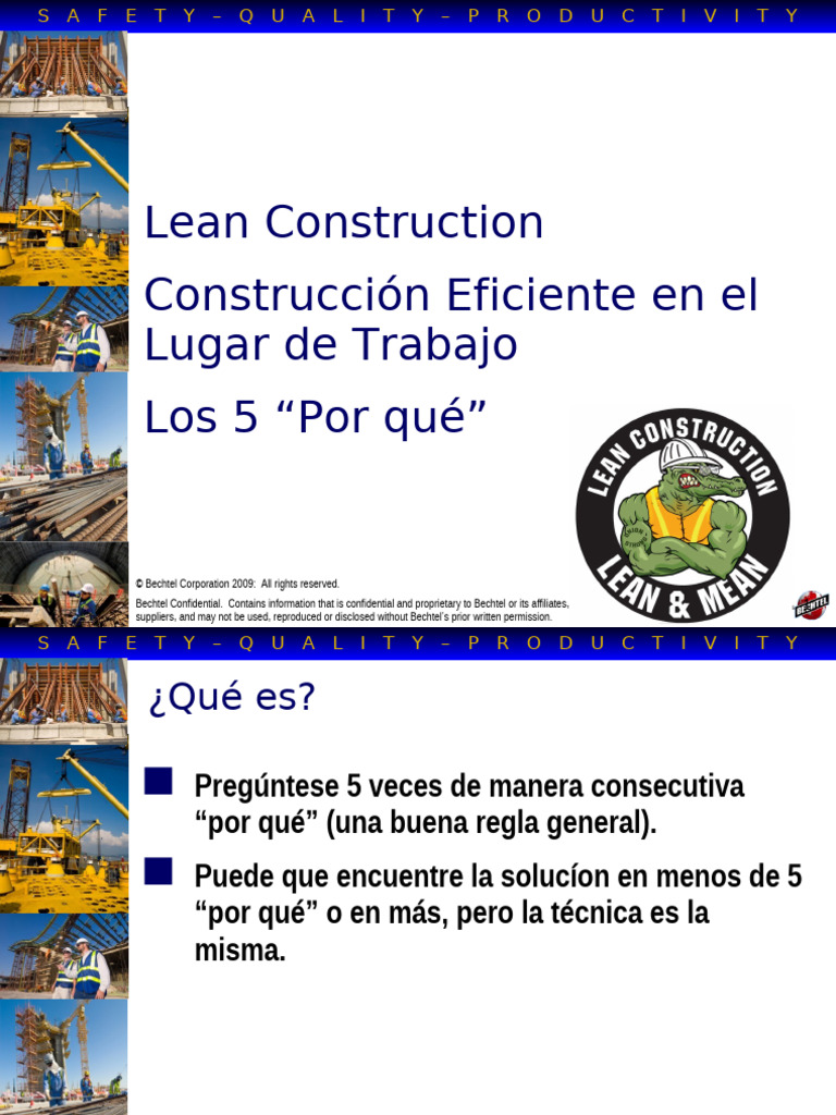 Lean Construction - 5 Whys - Spanish - Final | PDF