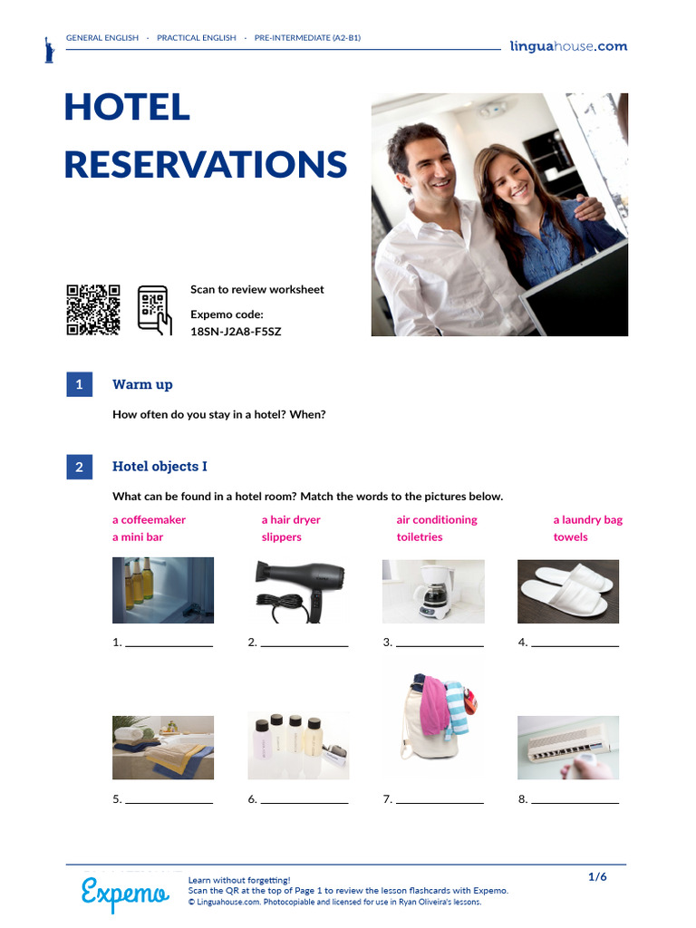 Hotel Reservations American English Student | PDF