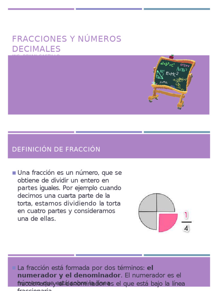 Fracciones y Números Decimales Explicados | PDF | División (Matemáticas ...