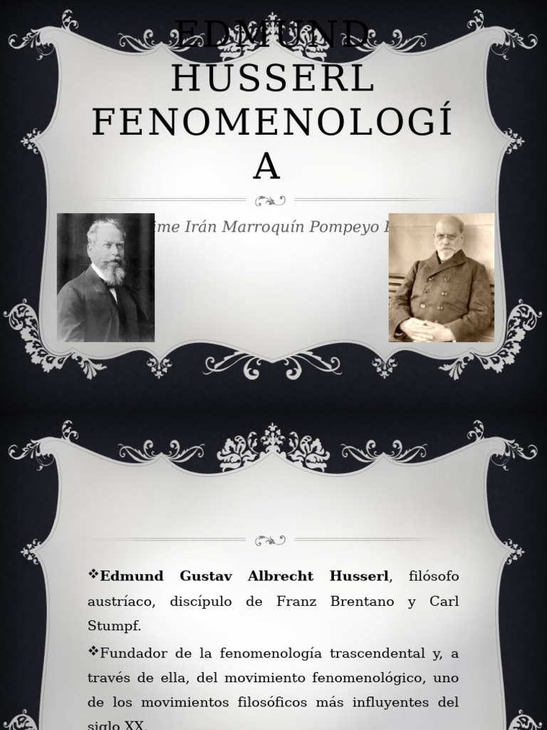 Fenomenologia Husserl | PDF | Edmund Husserl | Intuición