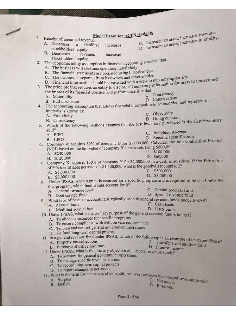 Model Exit Exam | PDF