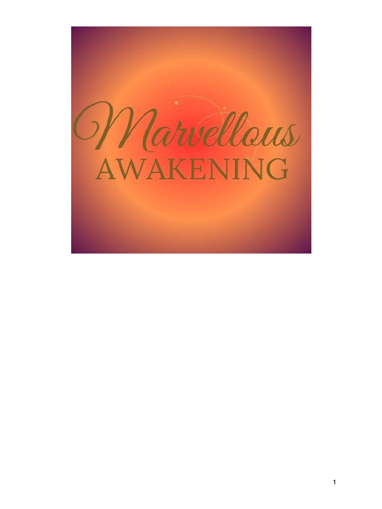 Marvellous Awakening - The First 49 - Poems 2023 - 2024 | PDF