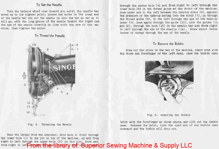 Singer 151W - Threading Diagram | PDF
