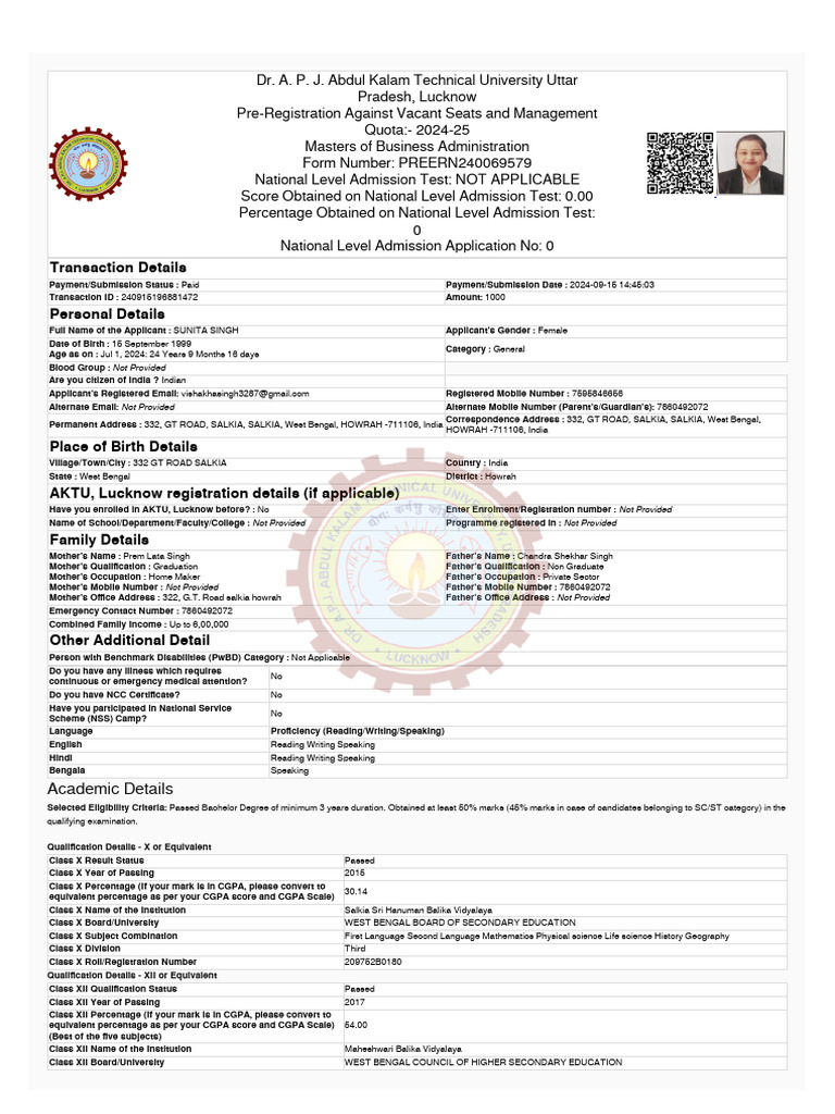 Open PREERN240069579 - 1726391715. Sunita Singh | PDF