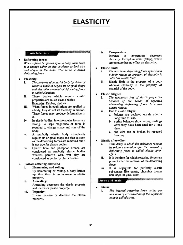 Elasticity | PDF
