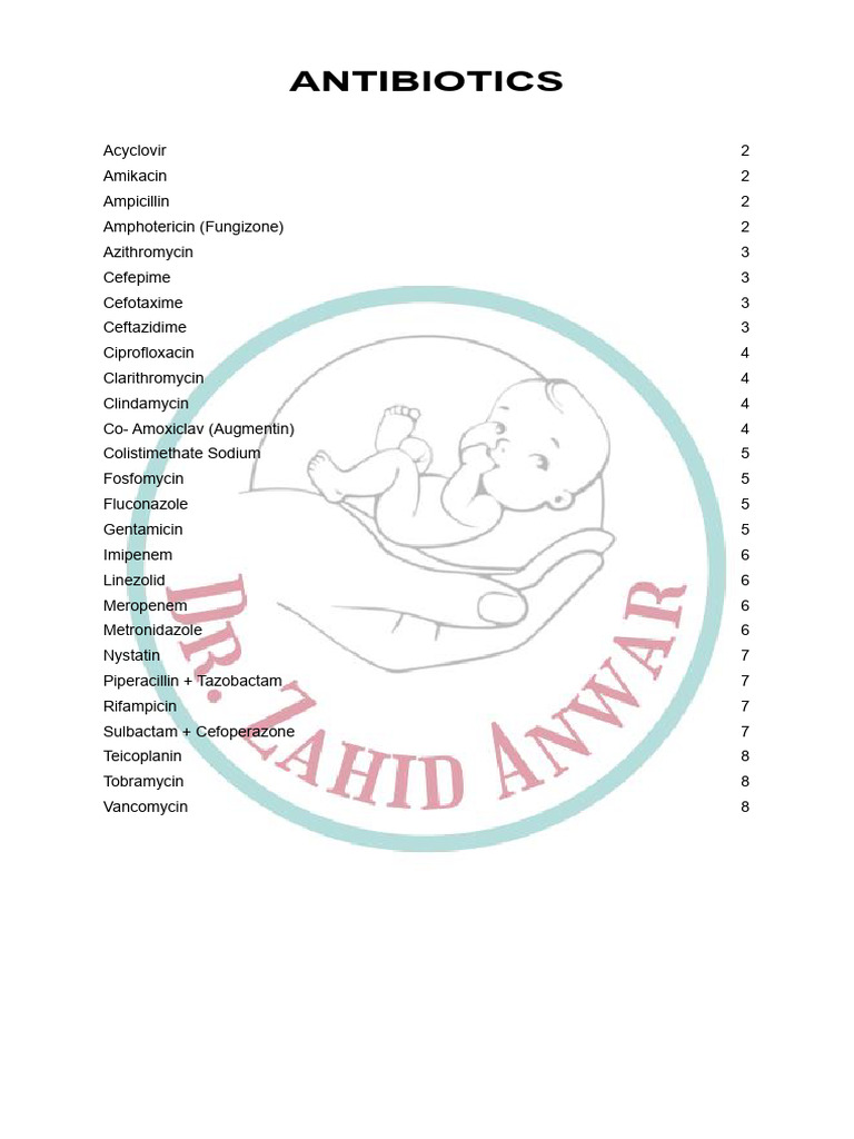 Antibiotics - Doses and Dilution - 03 | PDF | World Health Organization ...