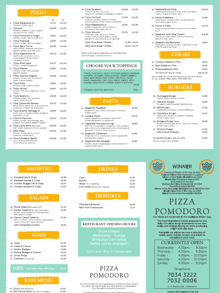 Take Away Menu | PDF