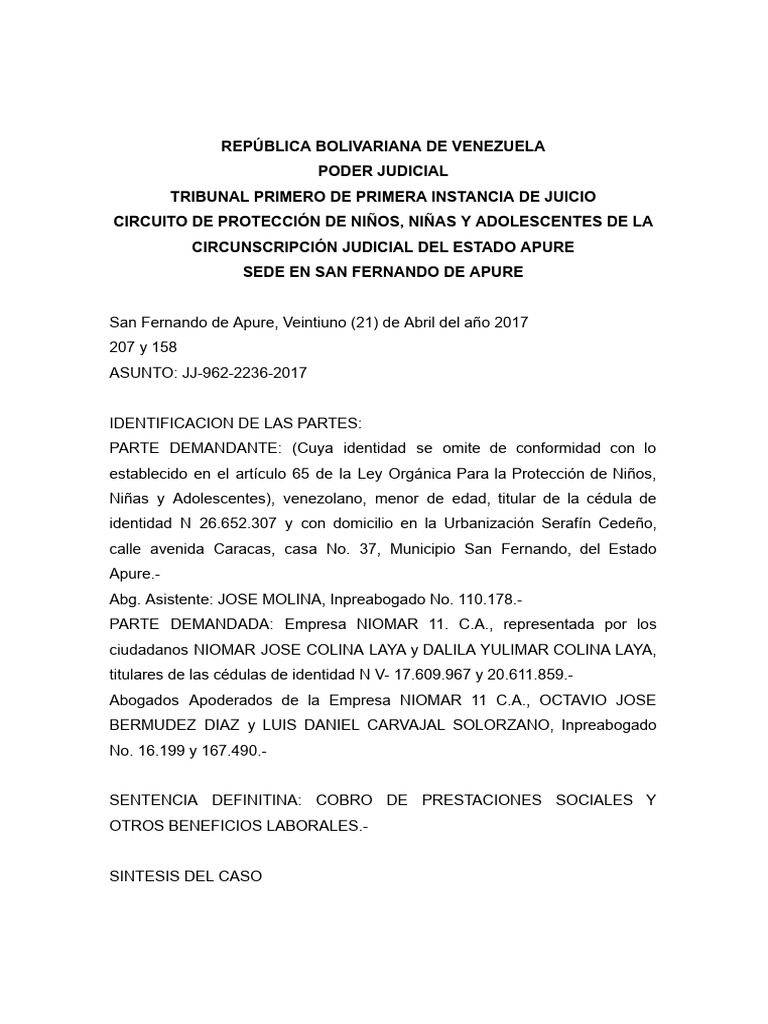 Sentecia Tema N° 10 | PDF | Demanda judicial | Ley procesal