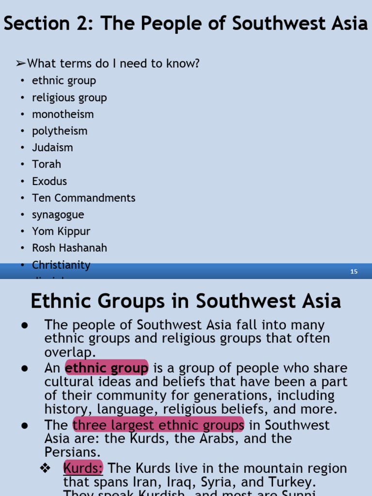 Ethnic and Religious Groups in Southwest Asia | PDF | Jesus | Muhammad