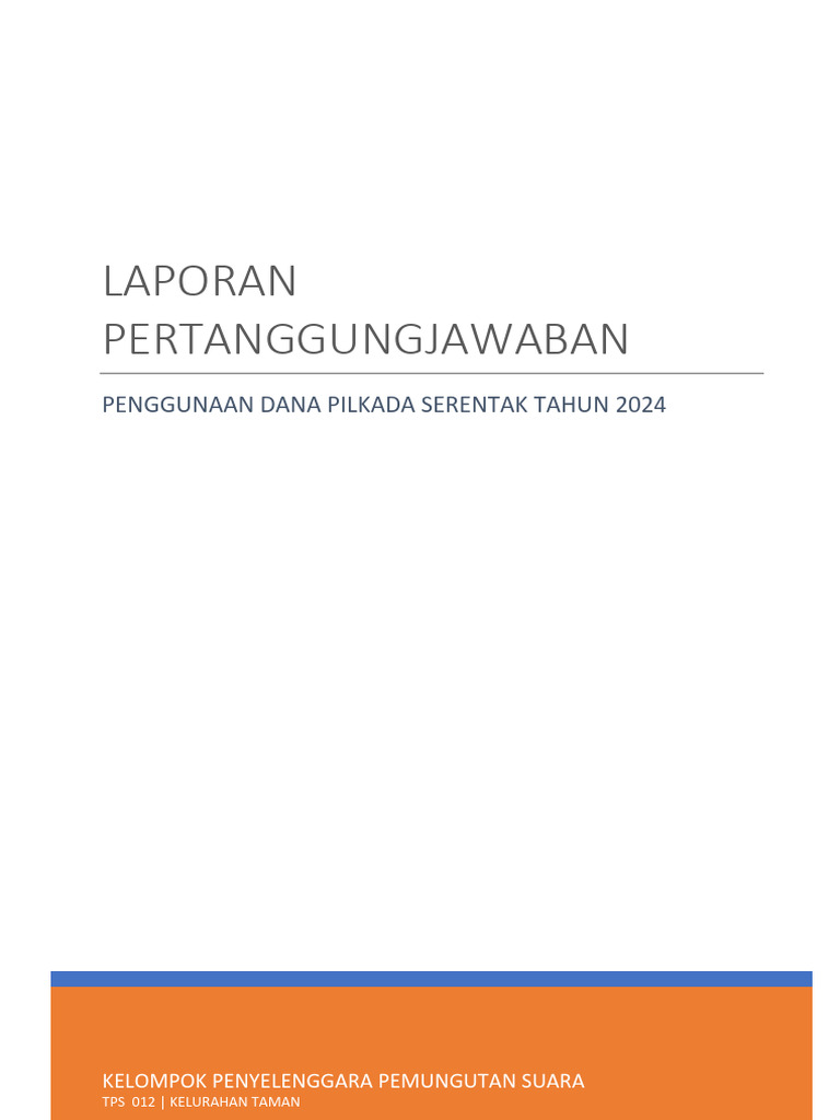 SPJ KPPS Kel Taman | PDF