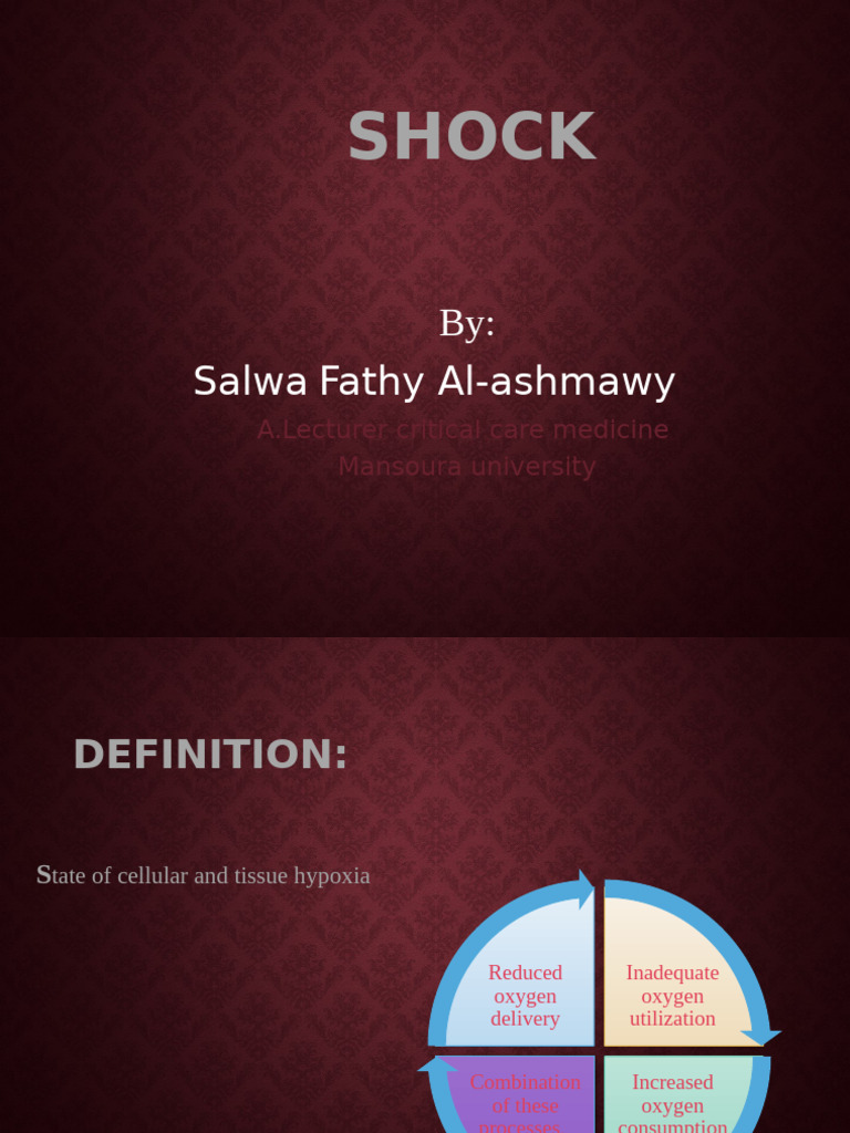 Shock New Pdf Shock Circulatory Sepsis