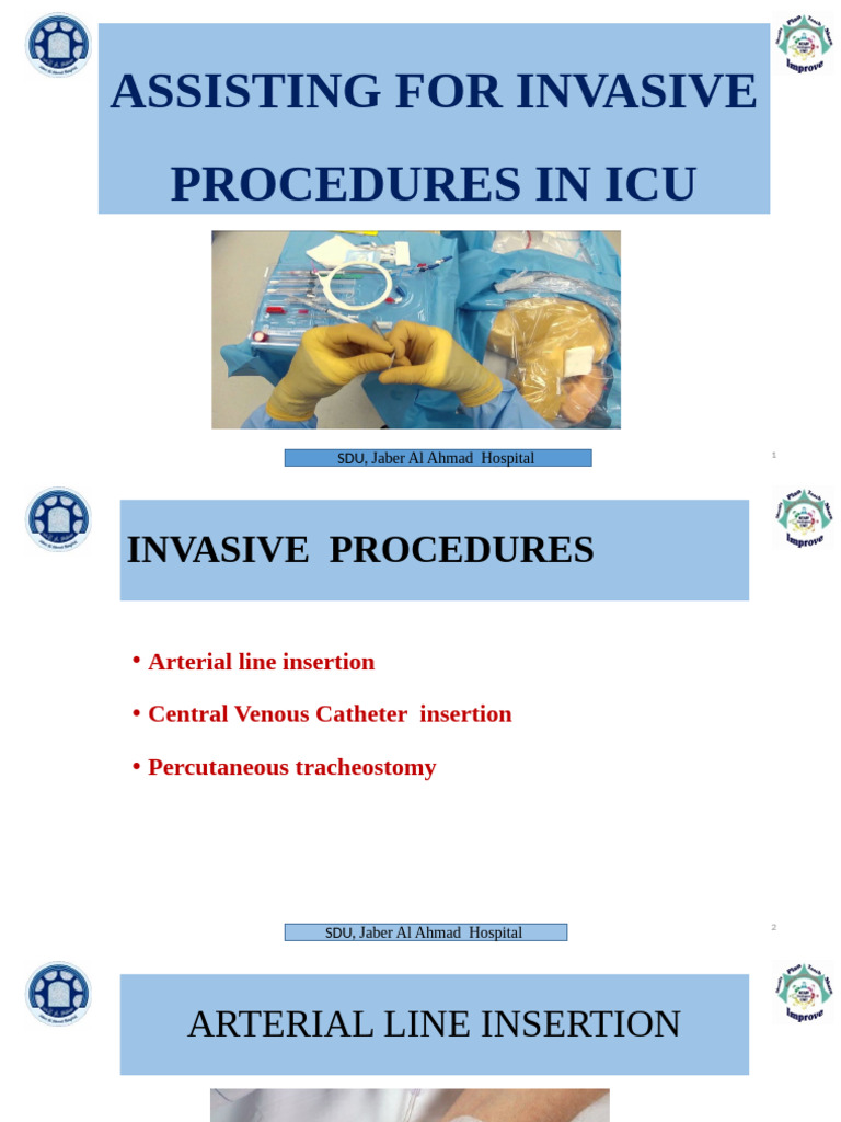 ICU Invasive Procedures Guide | PDF | Intravenous Therapy | Vein