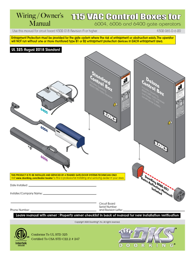 DKS 4302 111 112 - Manual 2020 | PDF