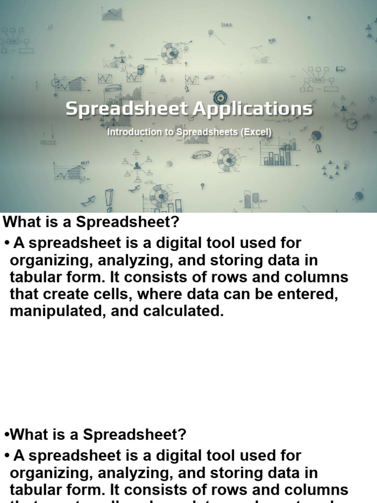 Excel Spreadsheet Basics and Functions | PDF | Spreadsheet | Microsoft ...