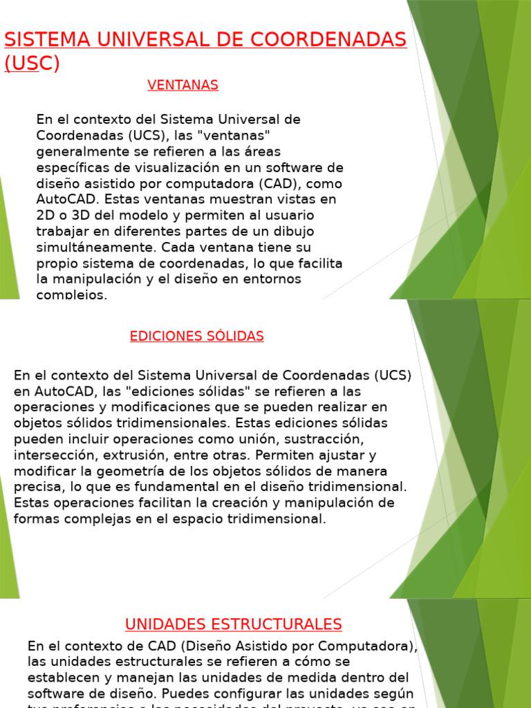 Sistema Universal de Coordenadas (Ucs) | PDF