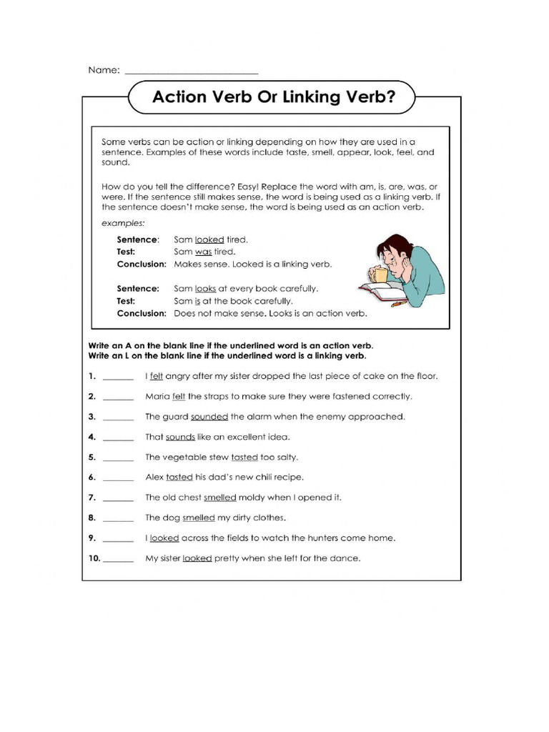 Linking Verbs | PDF
