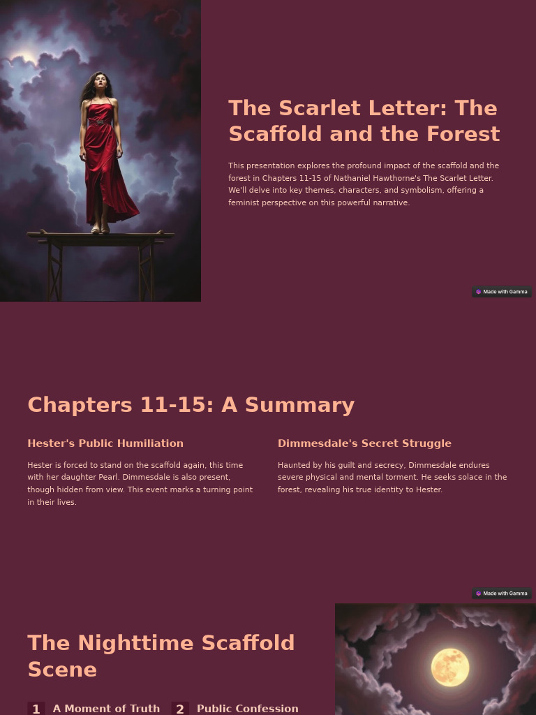 The-Scarlet-Letter-The-Scaffold-and-the-Forest Presentation Slide | PDF ...