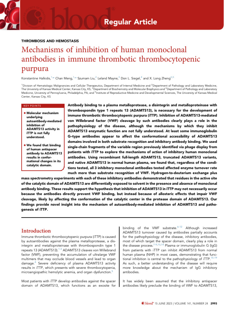 2022-Mechanisms of Inhibition of Human Monoclonal Antibodies in Immune ...
