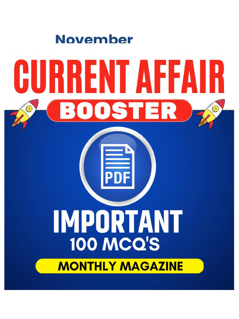 CURRENT AFFAIRS BOOSTER November 2023 BY AASHISH ARORA 1 | PDF | Angkor