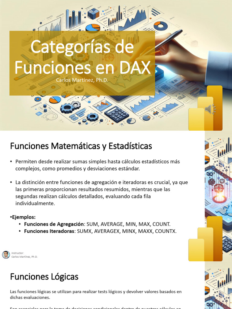 Categorías de Funciones DAX | PDF | Programación de computadoras