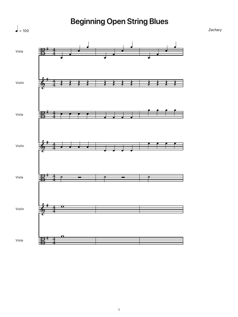 Beginning Open String Blues | PDF
