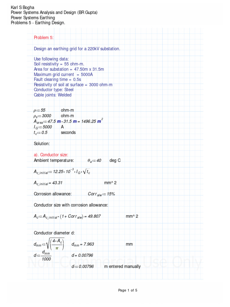 Power Systems Earthing Grounding Substat | PDF | Electrical Engineering ...