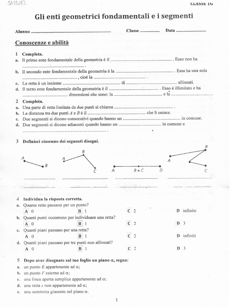 Verifica Geometria | PDF