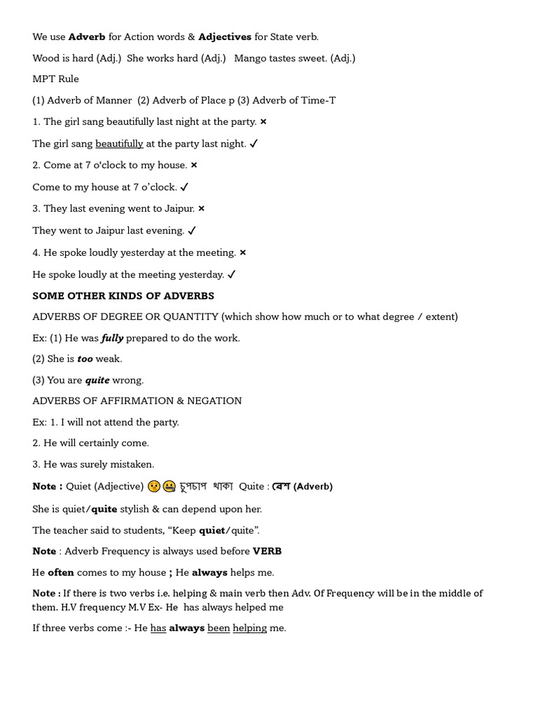 Adverb | PDF | Adverb | Adjective