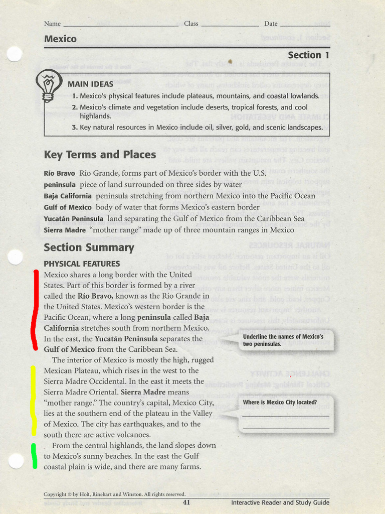 Mexico Geography Reader | PDF