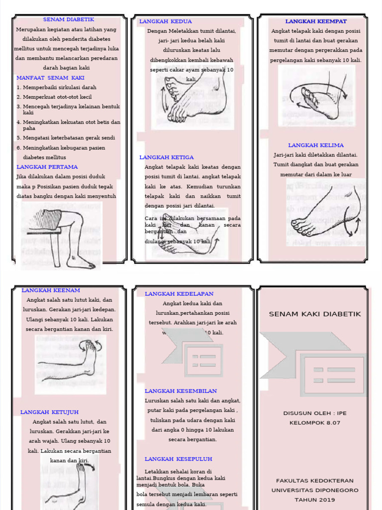 Leaflet Senam Kaki DM | PDF