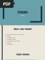 Grade 9 Language - Verbs | PDF | Verb | Grammatical Tense