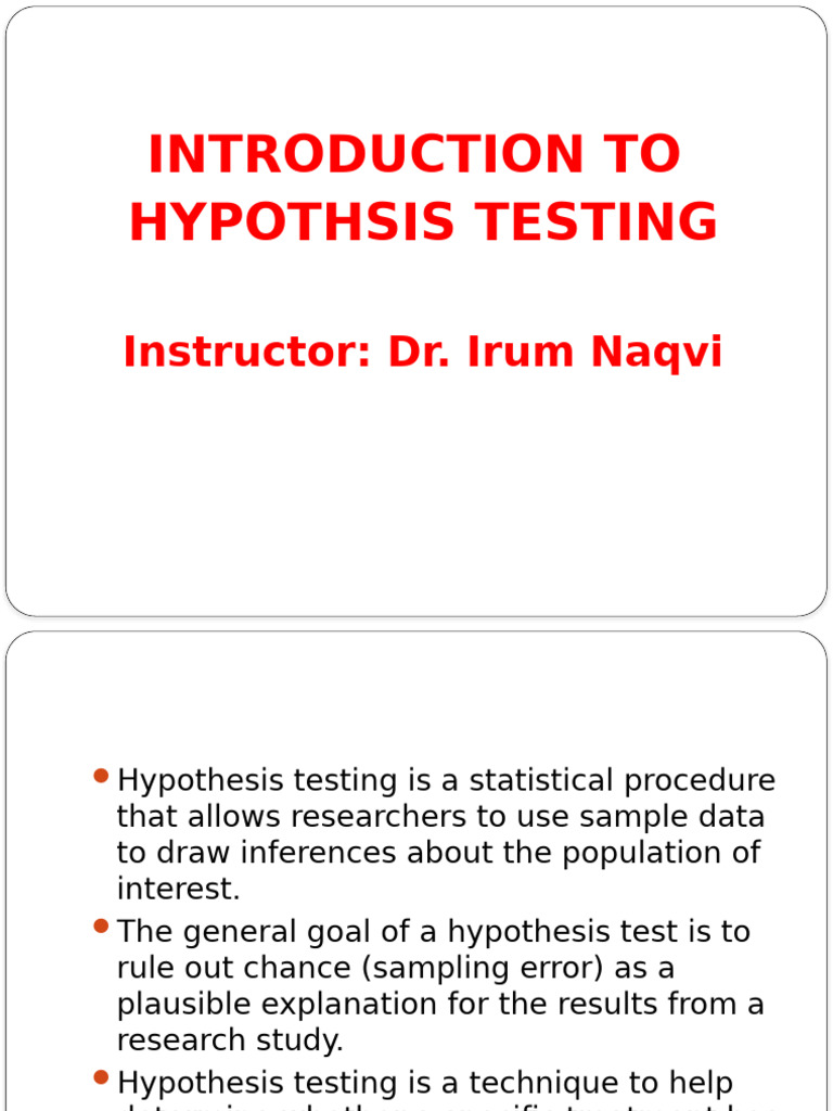 Hypothesis Testing Pdf Type I And Type Ii Errors Null Hypothesis 8379